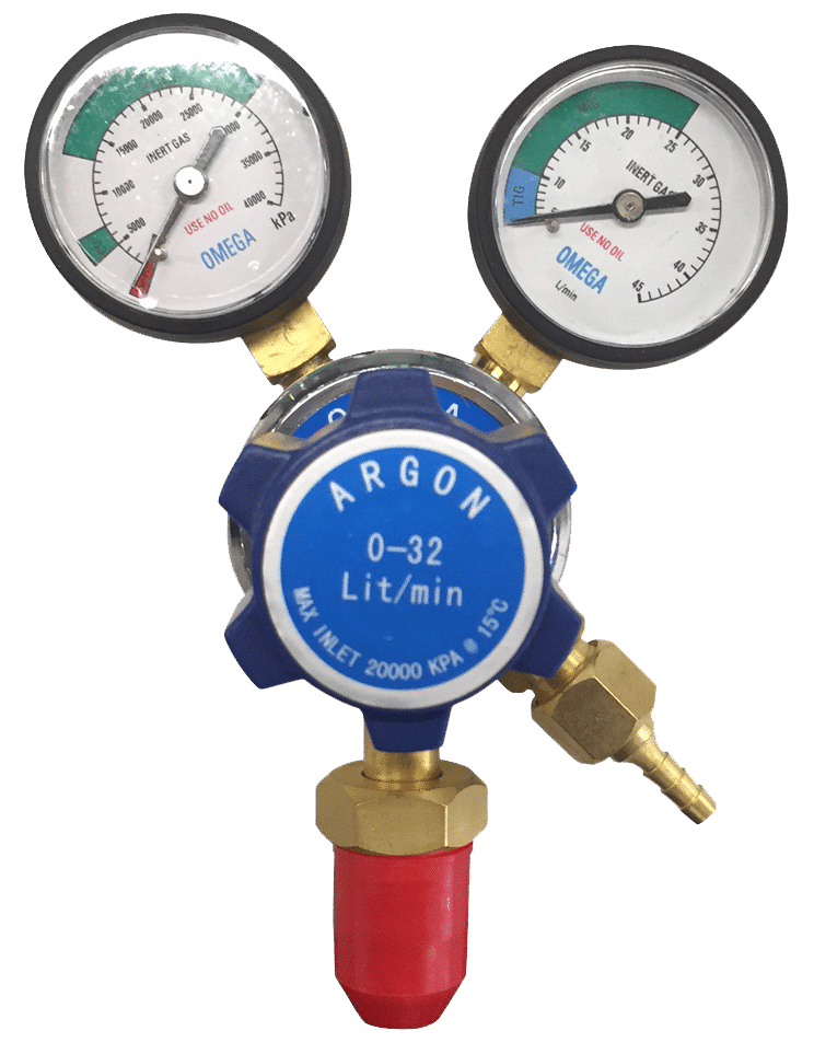 Topgun Omega Argon Twin Gauge Gas Regulator – Top Gun Welding Supply